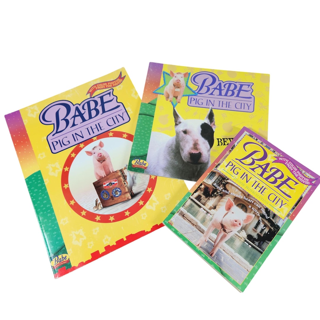 Babe the Pig Picture Books and Novel Pig in the City Movie Choose Title ...