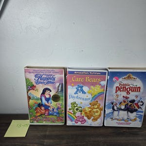VHS CHOOSE Titles Clamshell Cases Children's Kids Animated Video ...