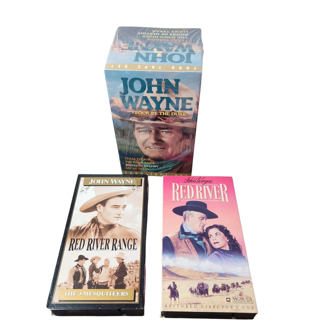 John Wayne VHS Boxed Set Sealed Total of 6 Bundle - Etsy