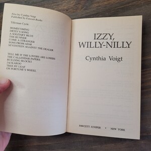 CYNTHIA VOIGT Build A Book Lot Collection Choose Titles Izzy Willy ...