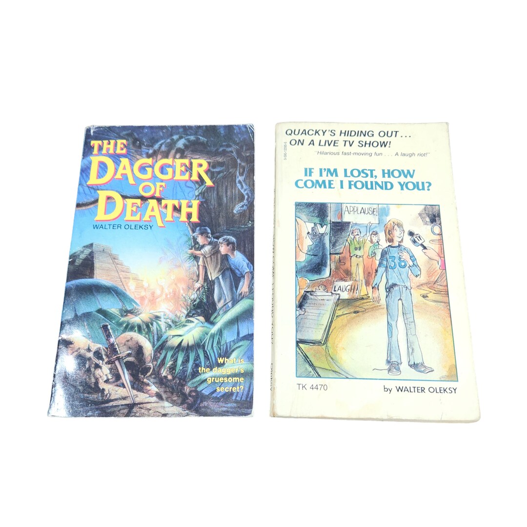 The Dagger of Death If I Am Lost by Walter Olesky 1989 YA Teen Action ...