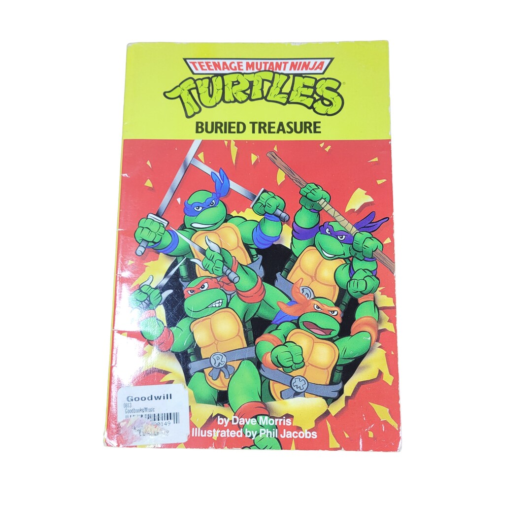 Teenage Mutant Ninja Turtles Chapter Book Buried Treasure - Etsy