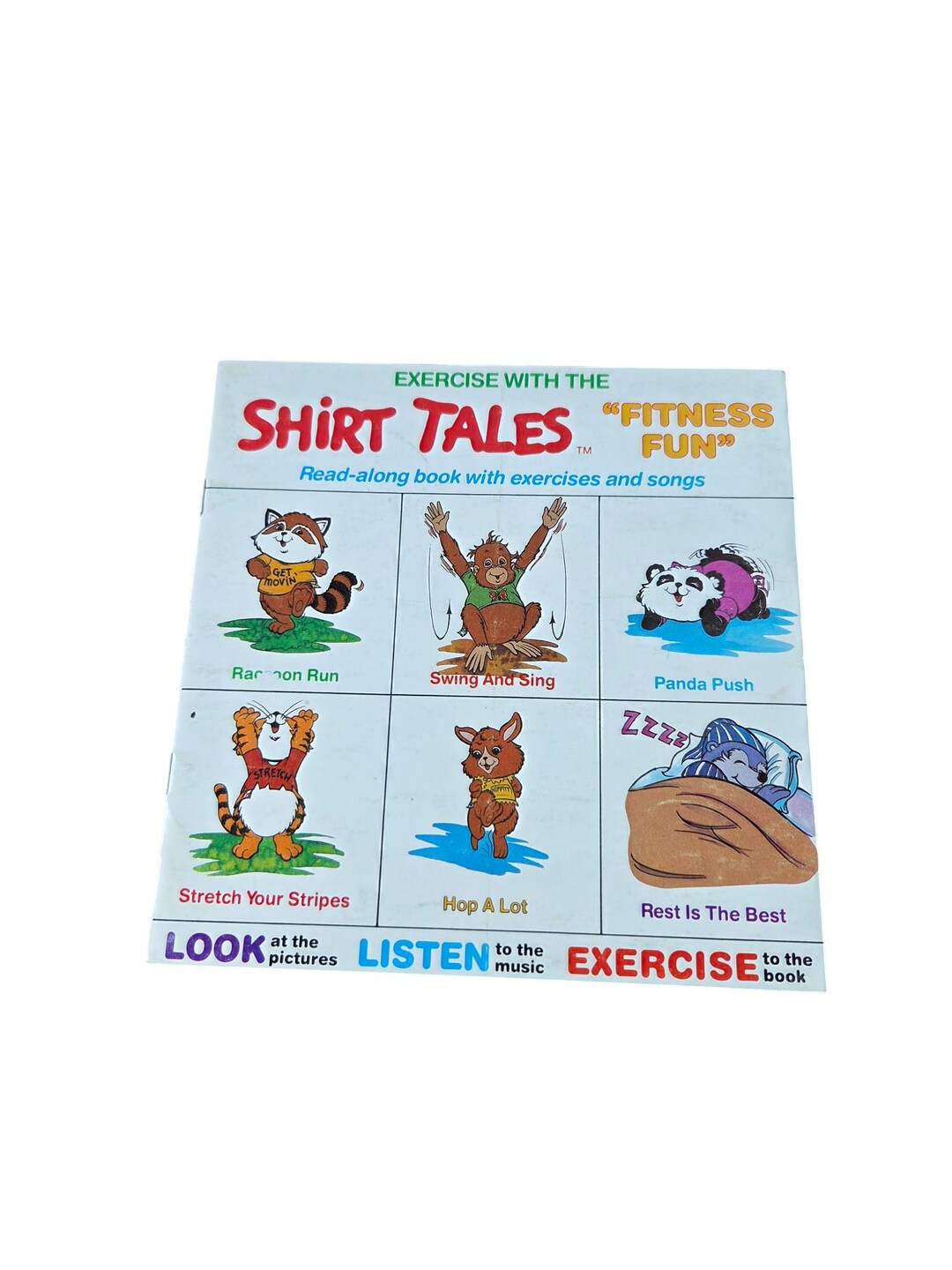 Shirt Tales Fitness Fun Read Along Book and Record Set NO RECORD 1980s ...