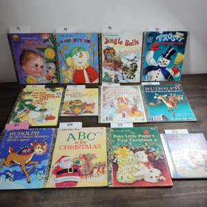HOLIDAY Little GOLDEN Books Build A Book Bundle Collection Choose ...