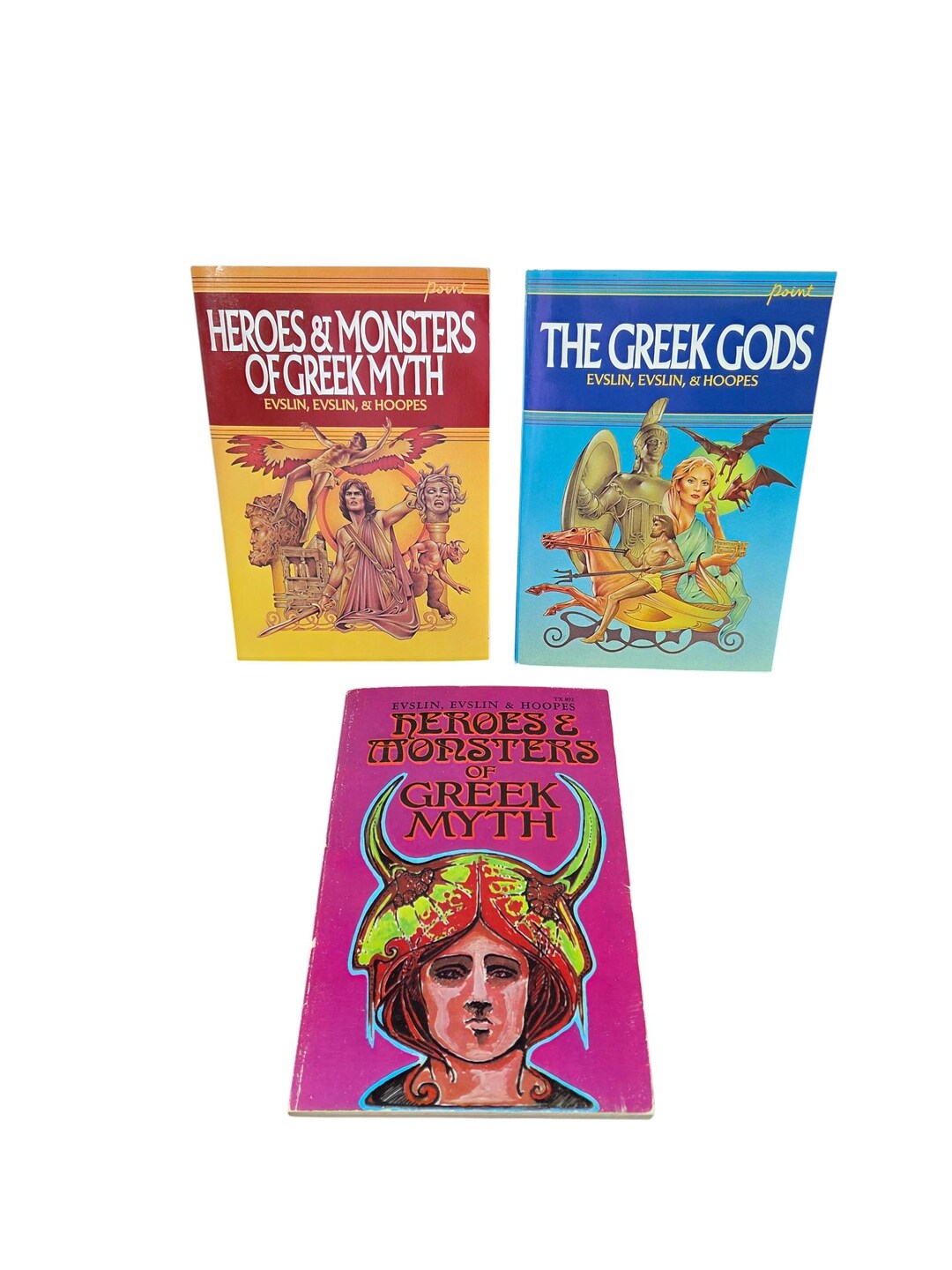 Greek Myth Gods Heroes Monsters Bernard Evslin Hoopes Bundle of 3 ...
