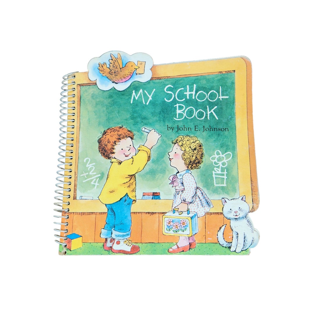 My School Book Vintage Childrens Picture Book John Johnson E300 - Etsy