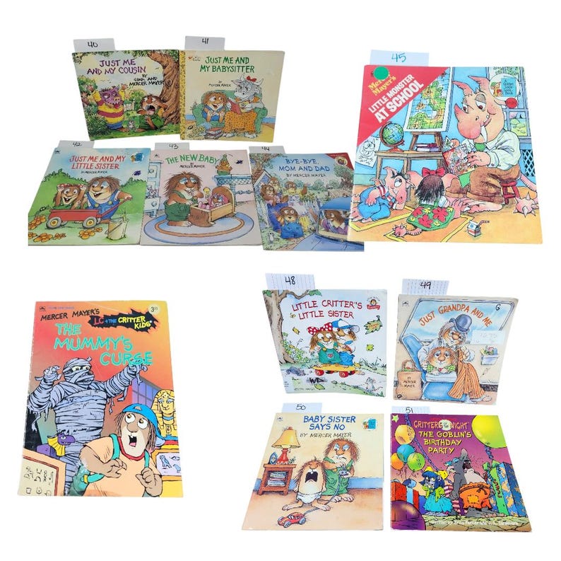 MERCER MAYER Little Critter Monster Critter Kids Series Build a Book ...