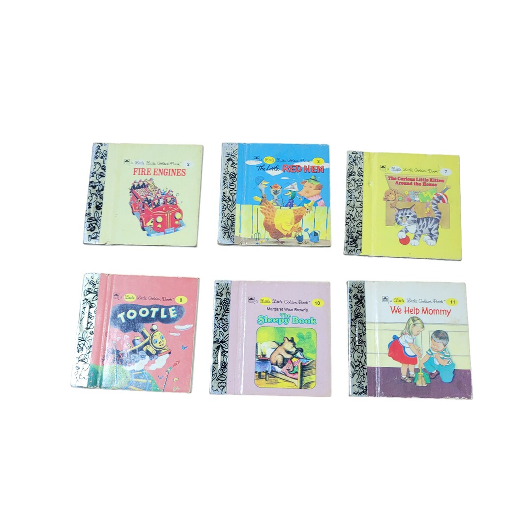 Little Little Golden Books Mini 2.5 Tiny Books Build a Book Bundle ...