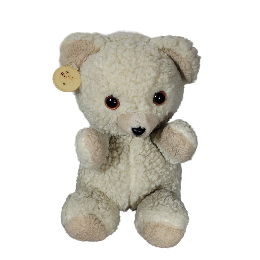 Snuggle Bear Plush Lever Brothers Russ Berrie Stuffed Animal Puppet ...