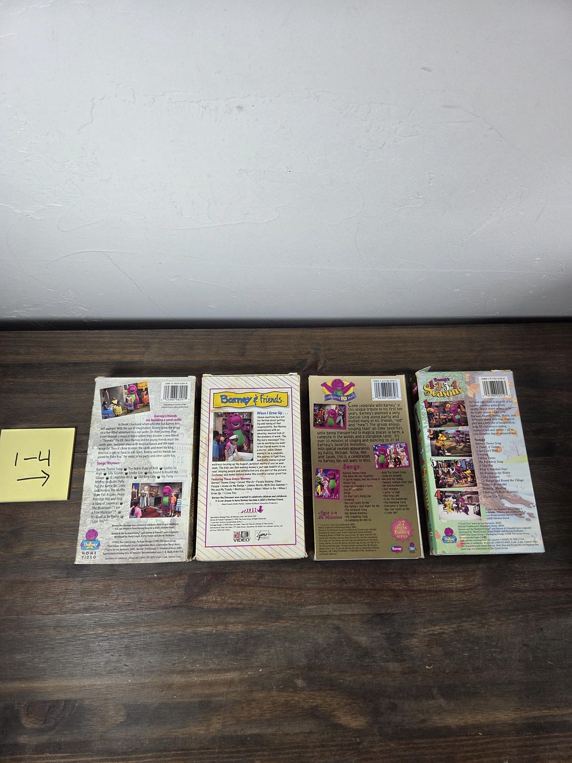 Barney & Friends VHS Choose Title Vintage Purple Dinosaur 90s - Etsy