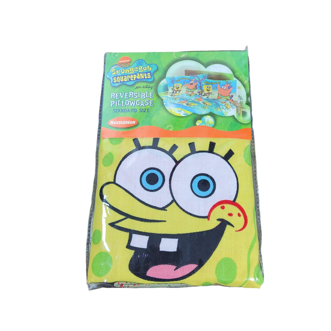 Spongebob Squarepants Nickelodeon Double Sided Pillowcase Sealed 20 X ...