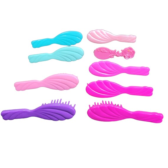 Barbie Hair Brushes Accessories Lot of 8 Pink Purple Vintage - Etsy