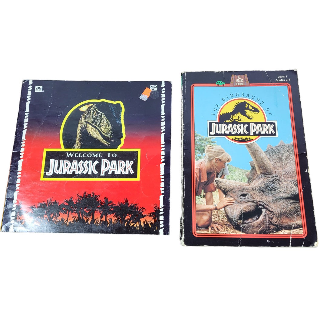 Welcome to Jurassic Park Movie Storybook Dinosaurs of Vintage 1993 ...