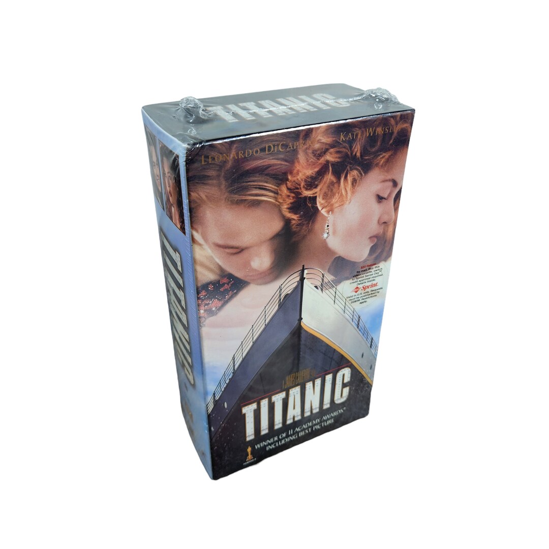 Titanic Leonardo De Caprio SEALED VHS TWO Tape Set Vintage 1997 - Etsy