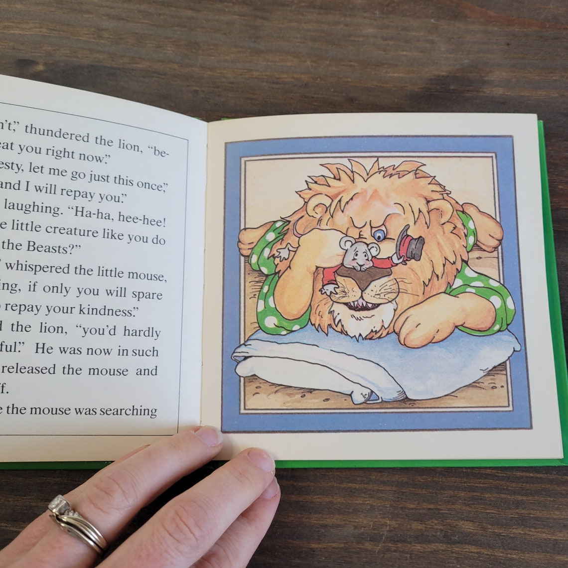 The Lion and the Mouse Aesop's Fables and Other Favorite - Etsy