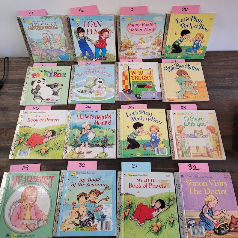 FIRST LITTLE GOLDEN Books Build a Book Lot - Choose Titles Small Size ...