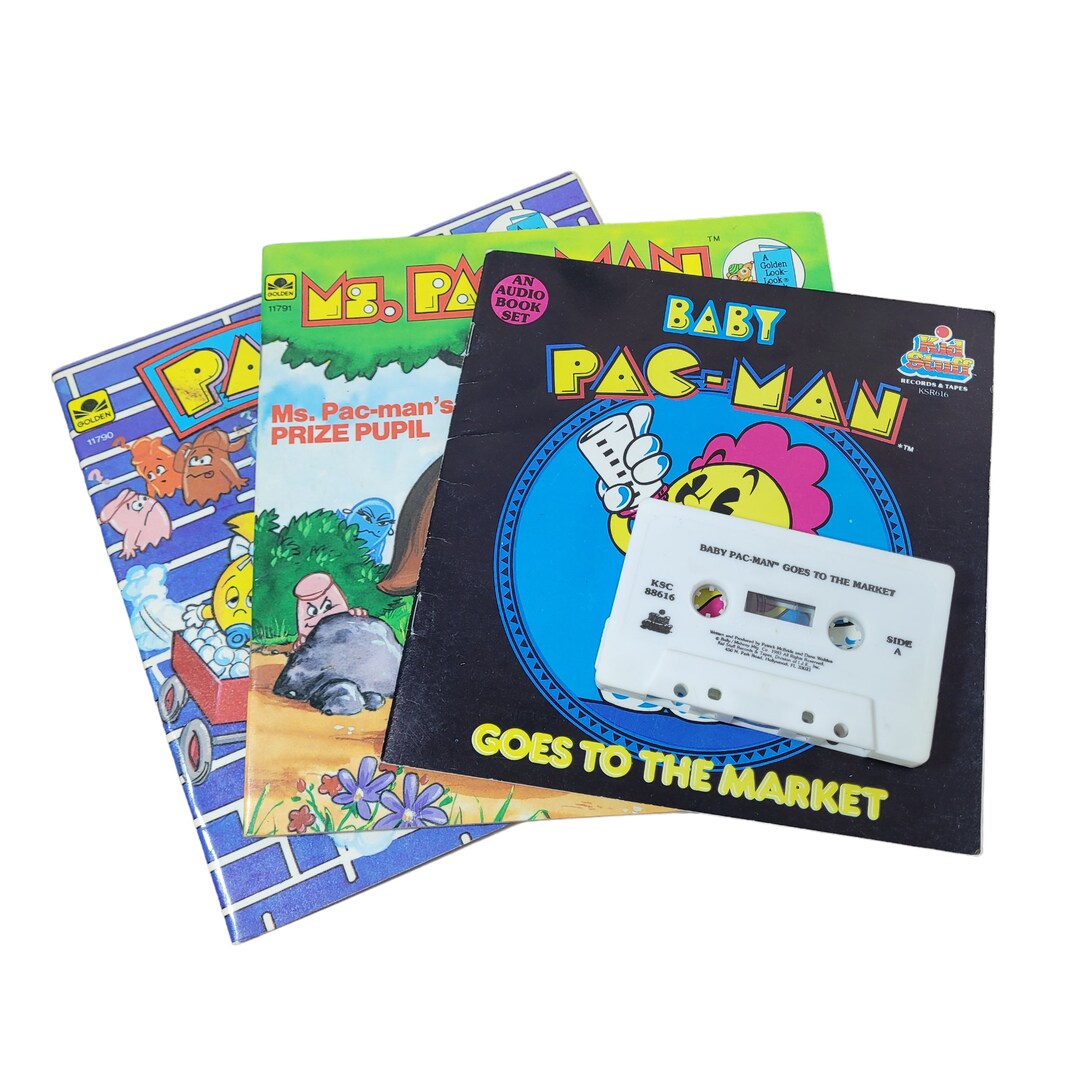 Pac Man Baby Ms Books A Golden Look-look Book Vintage Paperback Picture ...