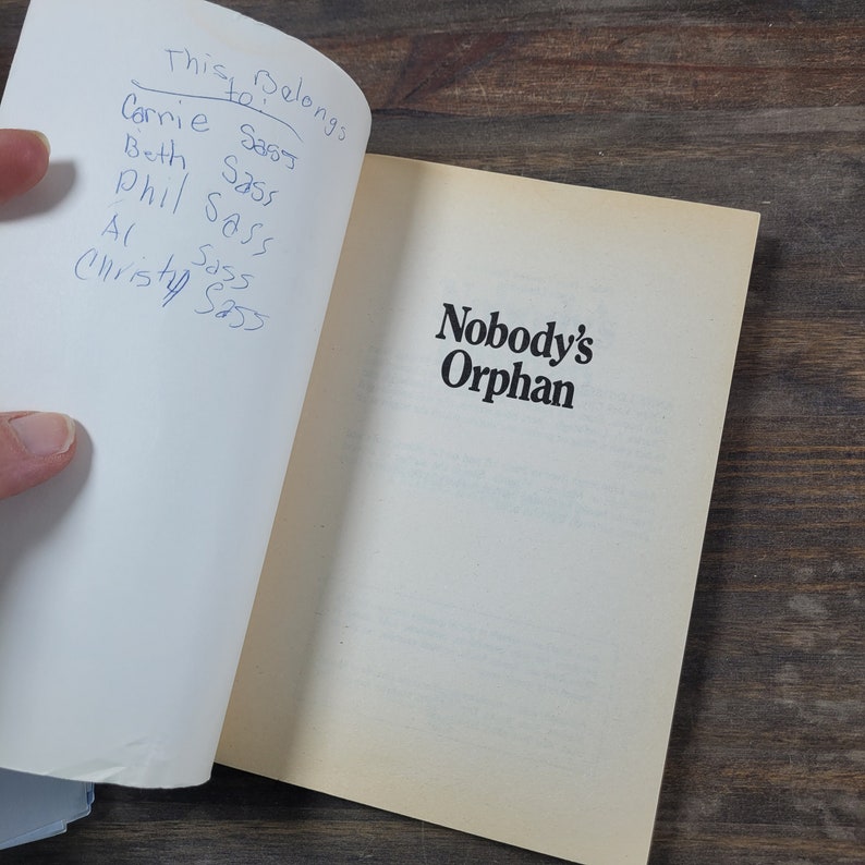 NOBODY'S ORPHAN by Anne Morrow Lindbergh Paperback First Edition Avon ...