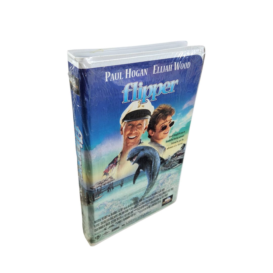 Flipper Clamshell VHS Tape Movie Vintage NEW SEALED - Etsy