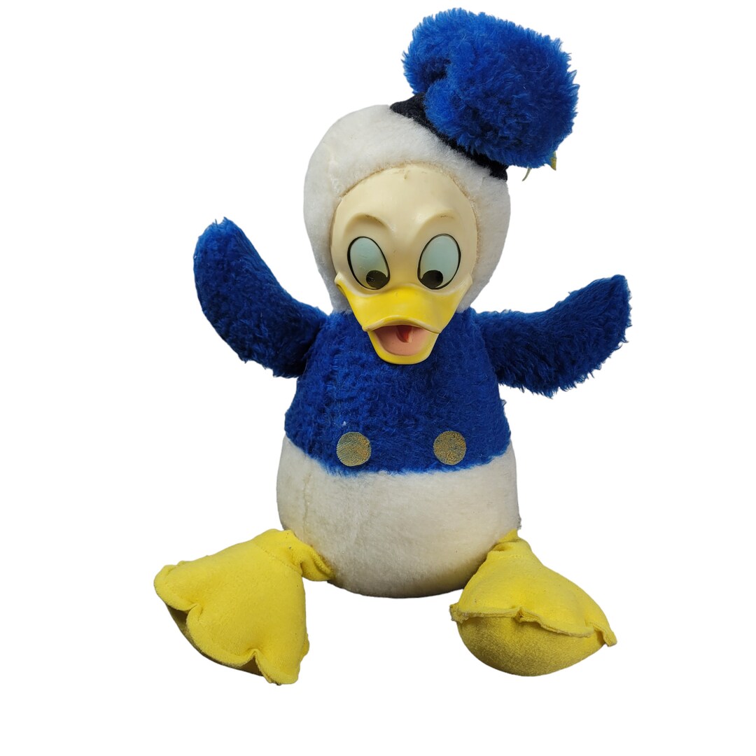 Walt Disney Donald Duck Rubber Face Plush Toy California Stuffed Toy 14 ...