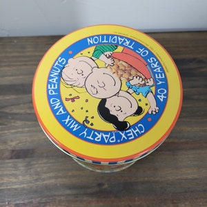Chex Party Mix and Peanuts Gang 40th Anniversary Tin 1990 B1 - Etsy