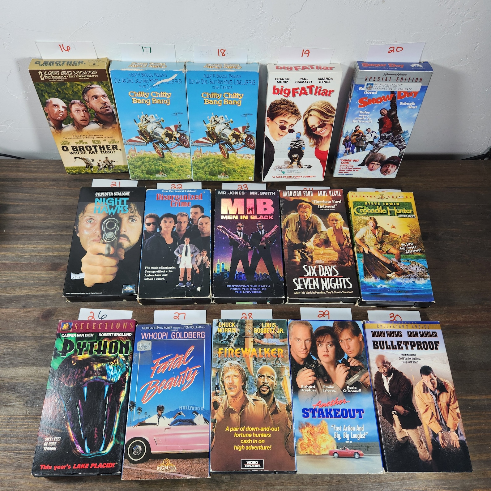 Action Adventure Comedy VHS CHOOSE TITLES Video Cassette Tapes Movies ...