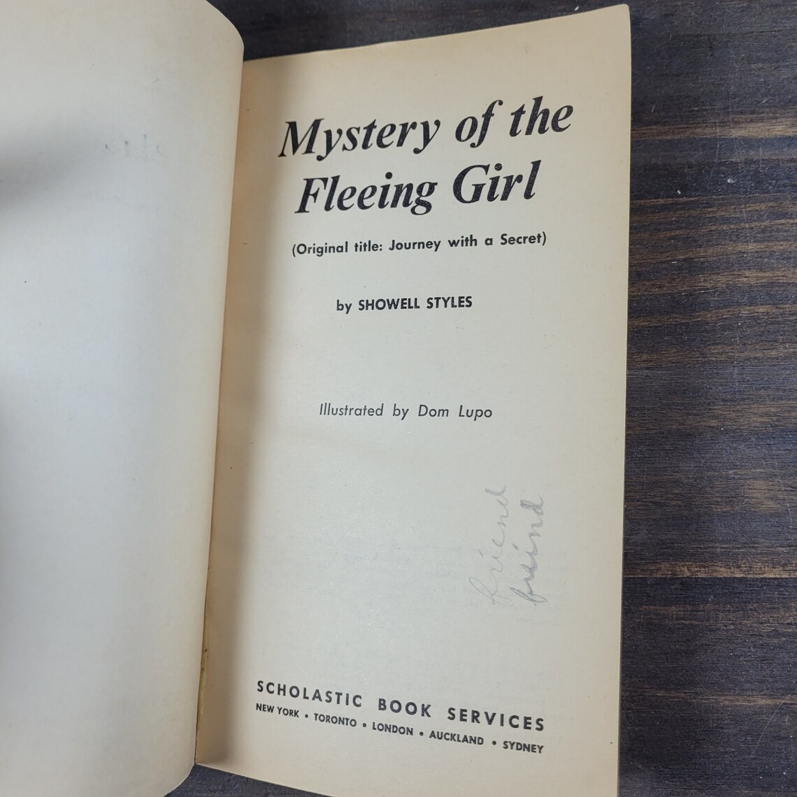 Mystery of the Fleeing Girl by Showell Styles First Edition - Etsy