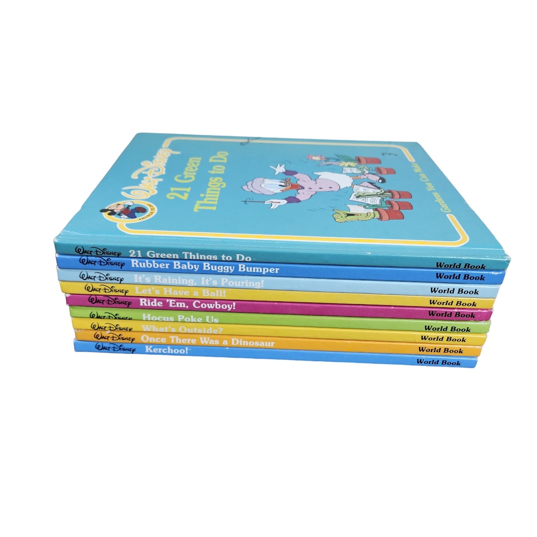 Disney Book Set World Book Set 1984 Bundle Lot of 9 PL78 - Etsy