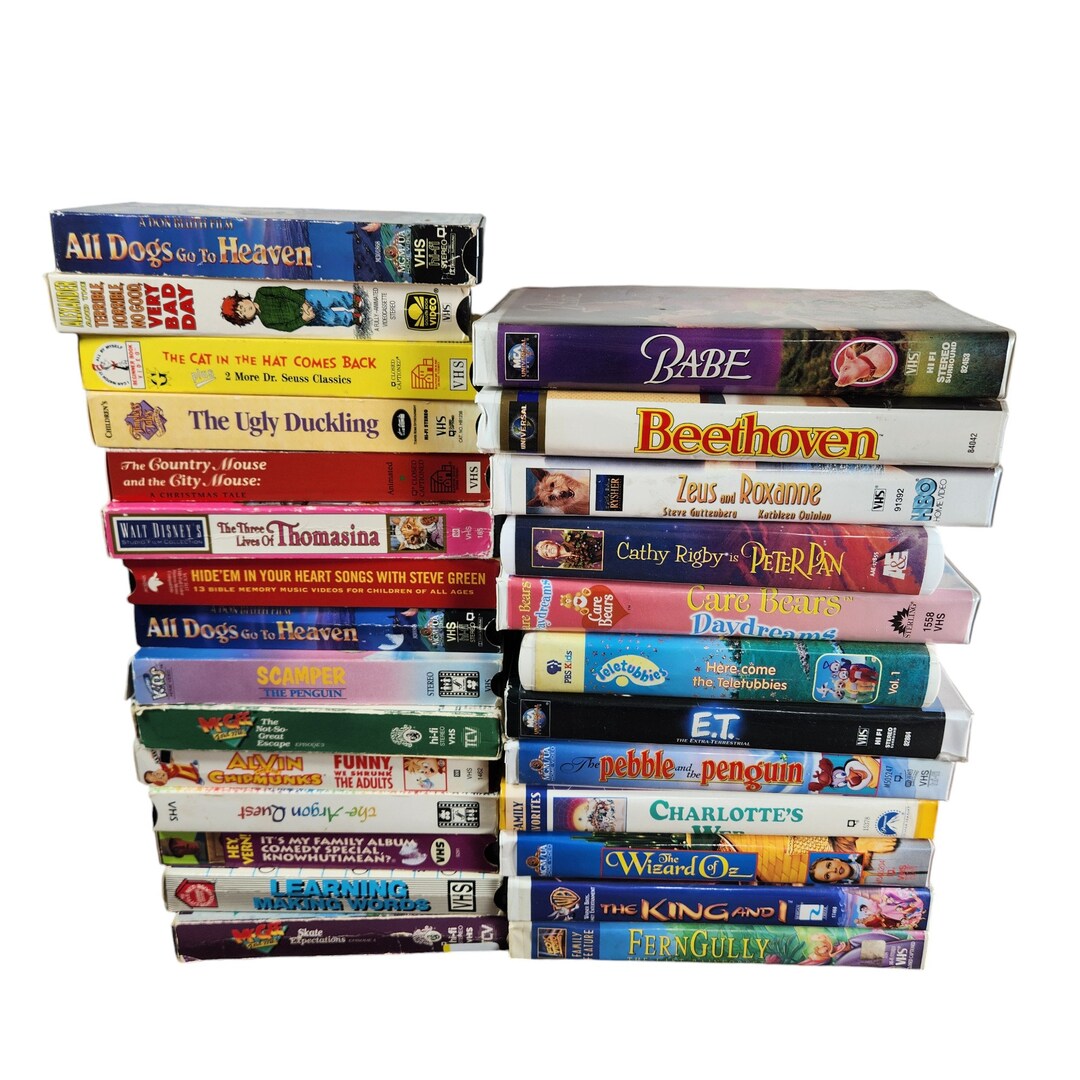 VHS CHOOSE Titles Children's Kids Animated Video Cassette Tapes Movies ...