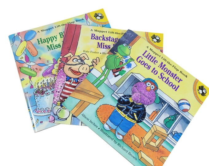 A Muppet Lift-the-flap Books Miss Piggy Little Monster Lot of 3 ...