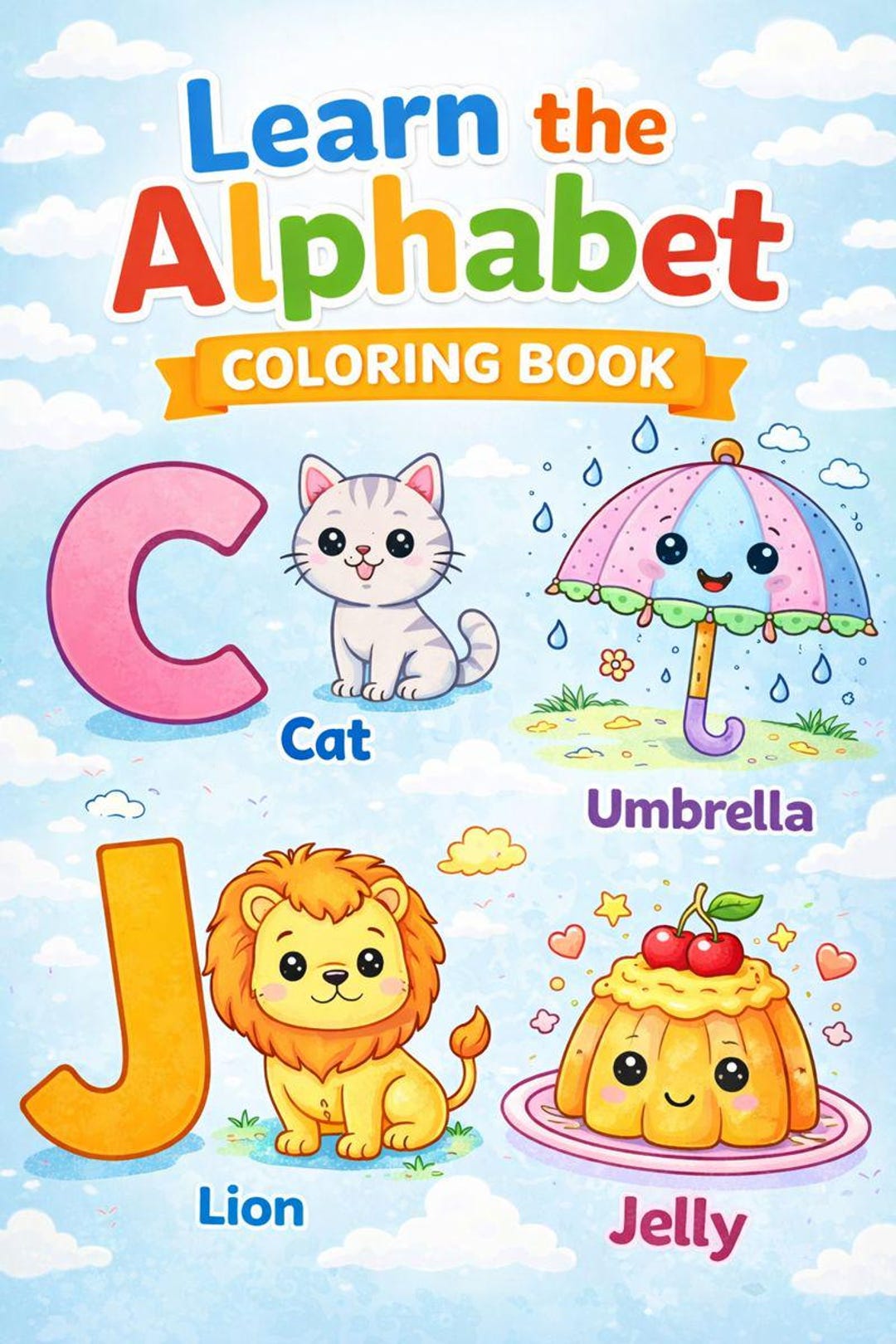 Learn the Alphabet Coloring Book - Etsy Ireland