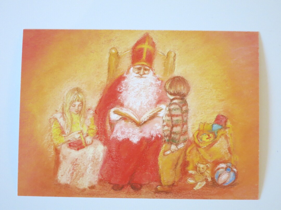 St. Nicholas With Children - Seasonal Table - Waldorf - Postcard ...