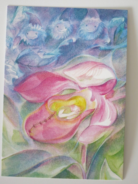 Postcards Waldorf Seasonal Table Elven Moon Postcard Stationery etna.com.pe