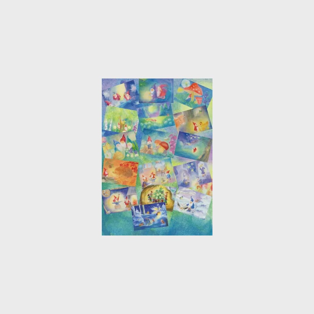 Card Set Dorothea Schmidt - Dwarfs - Seasonal Table - 16 Postcards ...