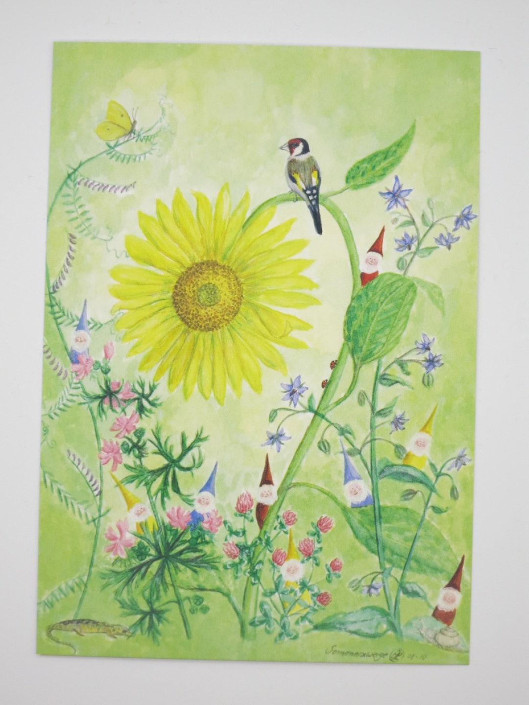 Summer Dwarfs - Seasonal Table - Waldorf - Postcard - Summer ...