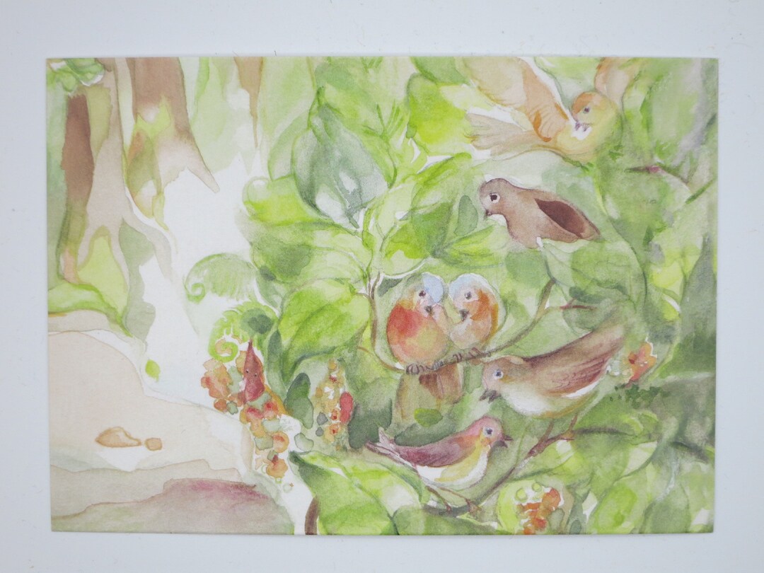 Birdsong Postcard for the Seasonal Table Summer Waldorf Art. SOPK196 - Etsy
