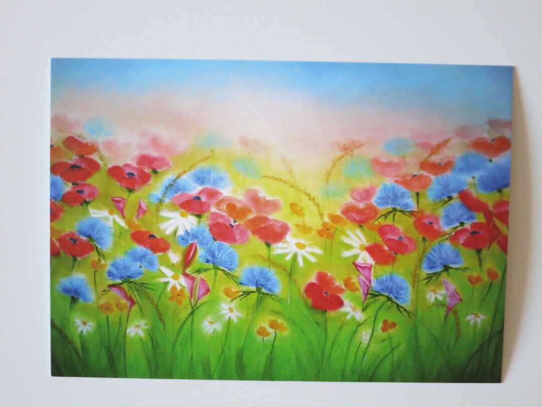 Flower Meadow - Postcard - Seasonal Table - Waldorf - Summer - Flowers ...