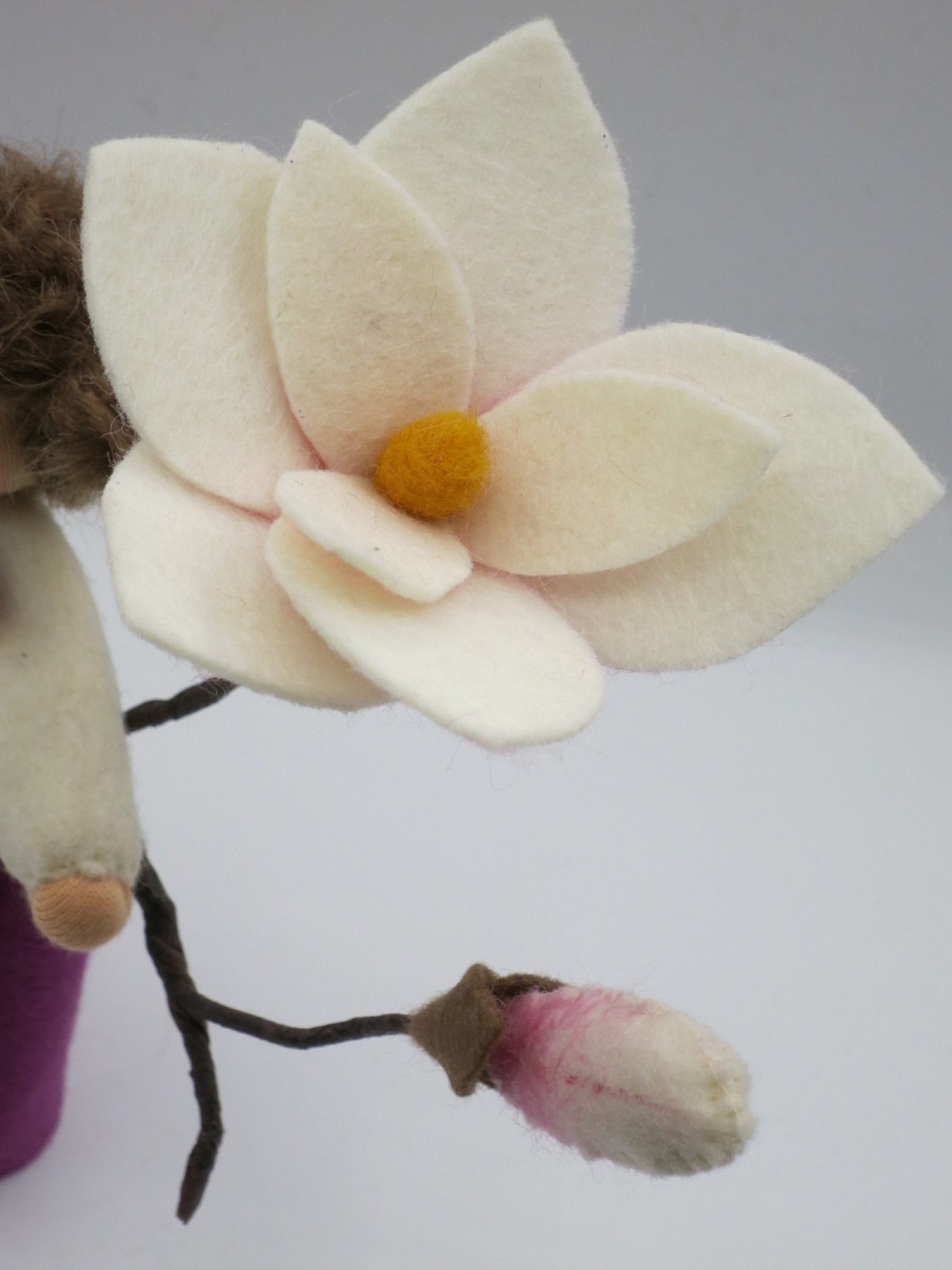 Magnolia Flower Doll Nature Table Waldorf | Etsy