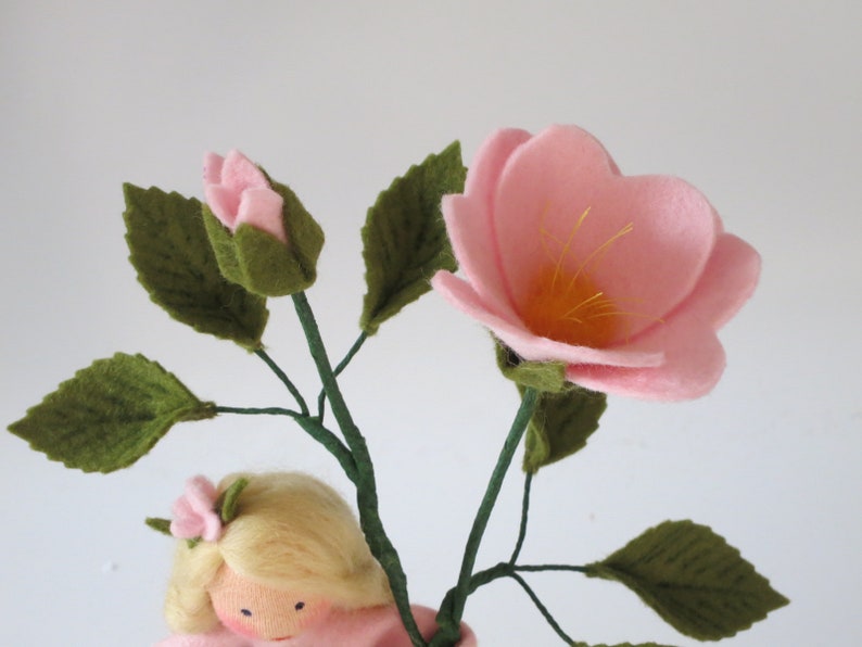 Dog Rose Flower Doll Waldorf Inspired Nature Table - Etsy