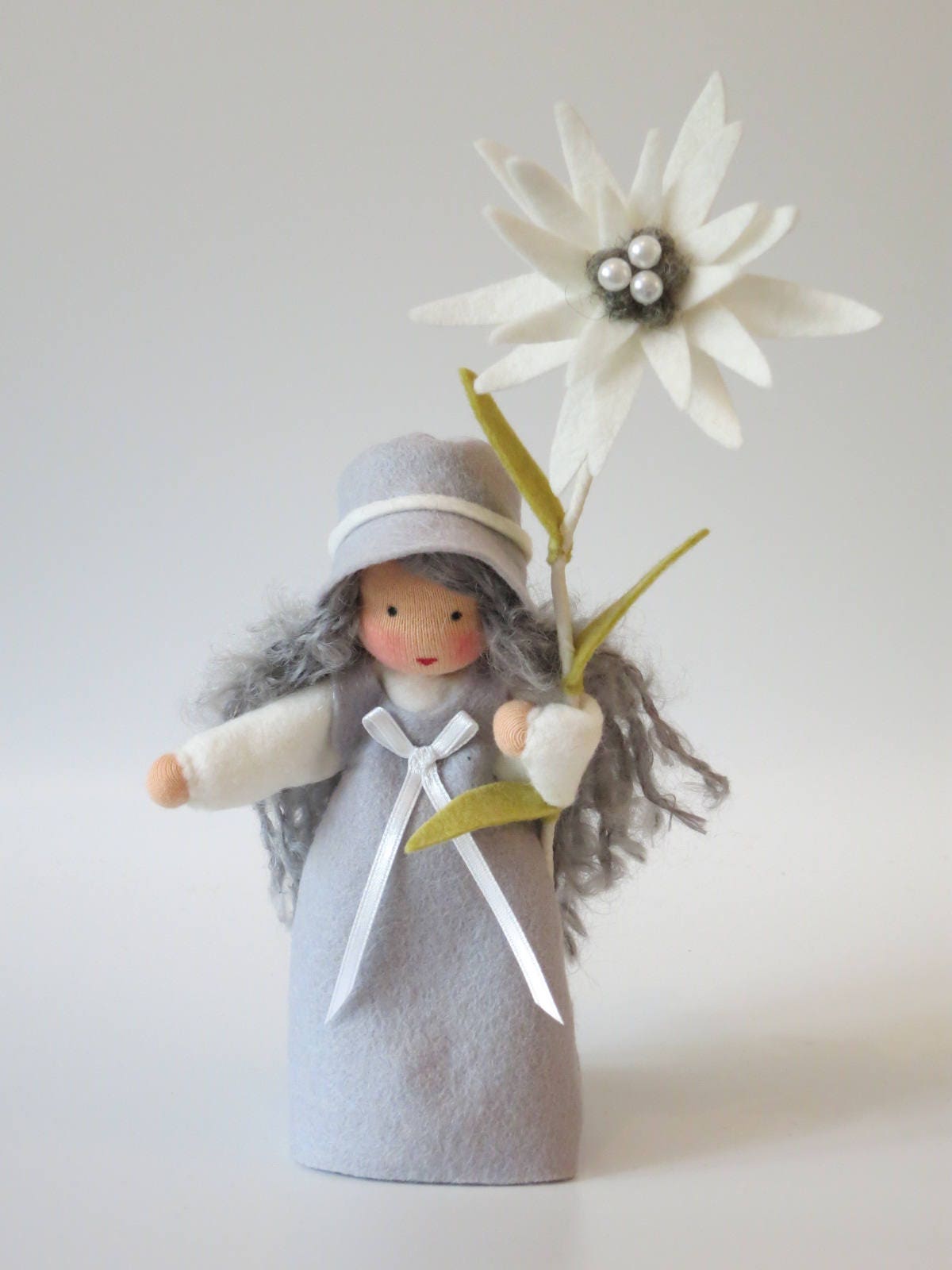 Alpine Edelweiss Flower Child Waldorf Inspired Nature | Etsy