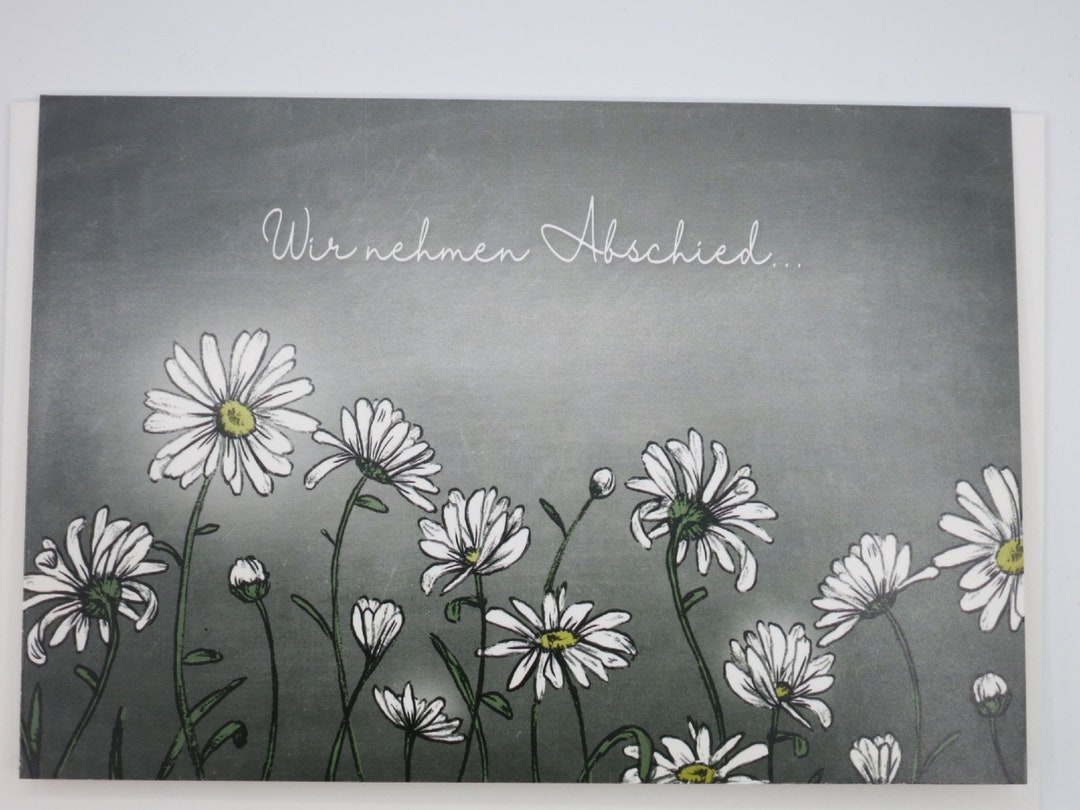 Funeral Card Farewell Mourning Card With Envelope Double Card - Etsy