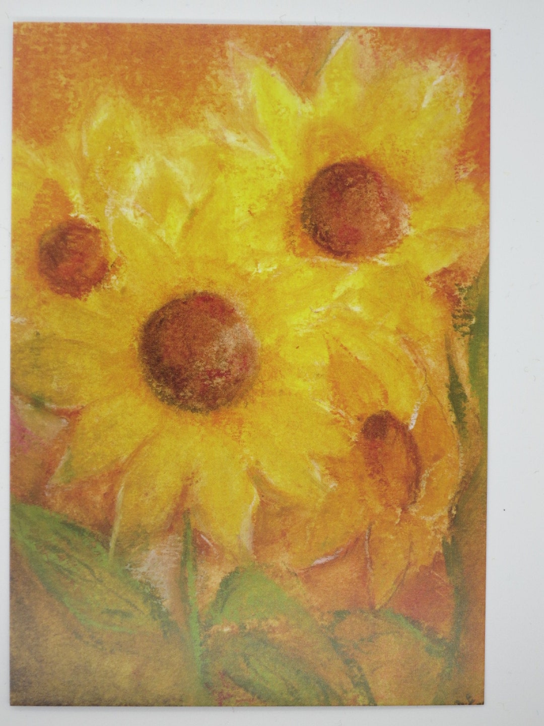 Sunflowers - Postcard for the Seasonal Table - Summer - Waldorf - Art ...