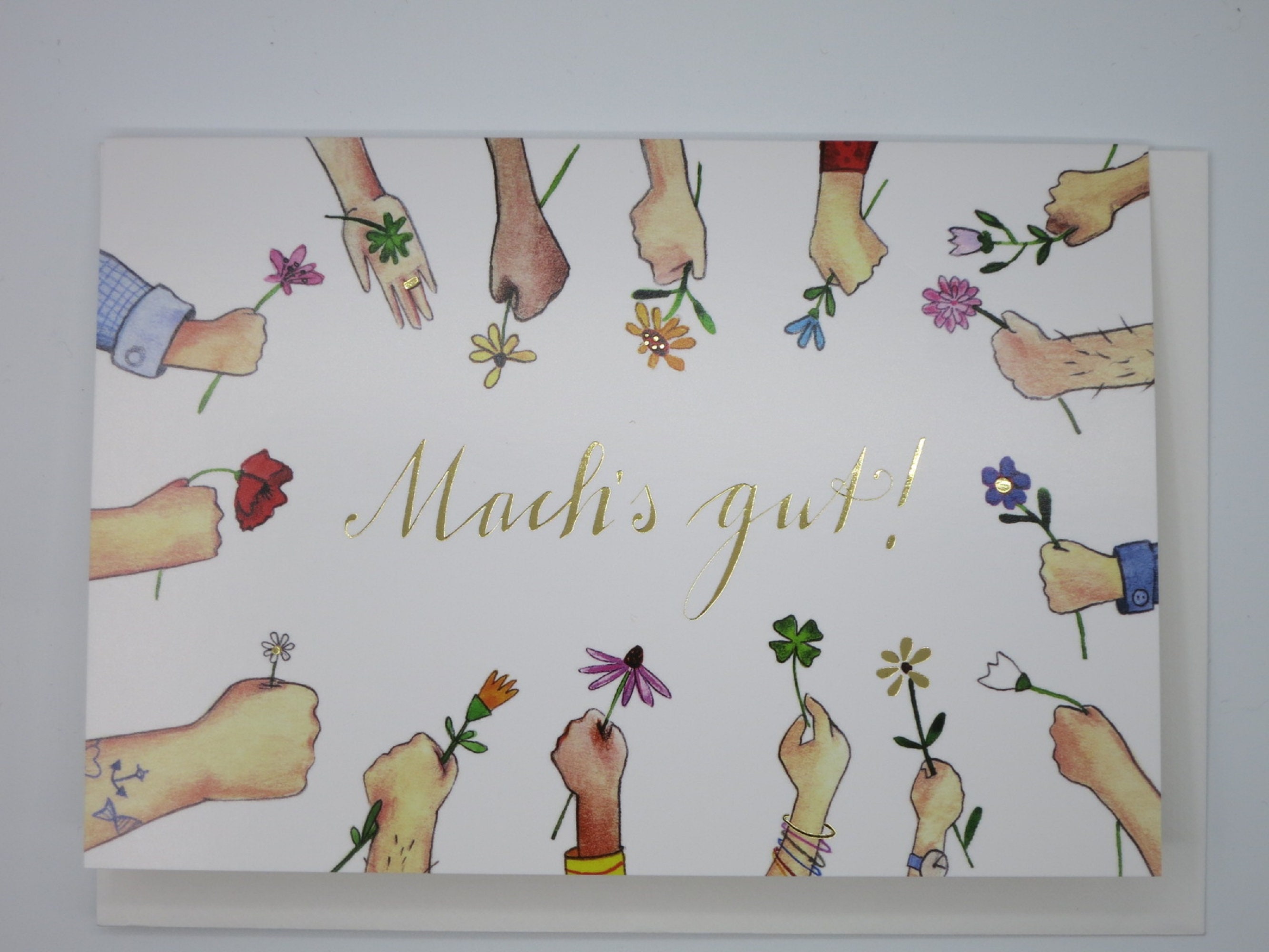 Machs gut Grußkarte Karte mit Umschlag Doppelkarte - Etsy.de