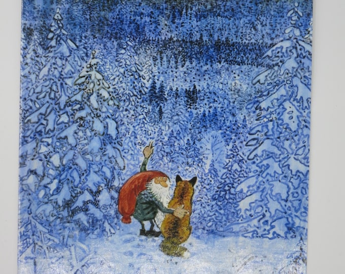 Tomte and the Fox - Seasonal Table - Waldorf - Postcard - Winter - Snow ...