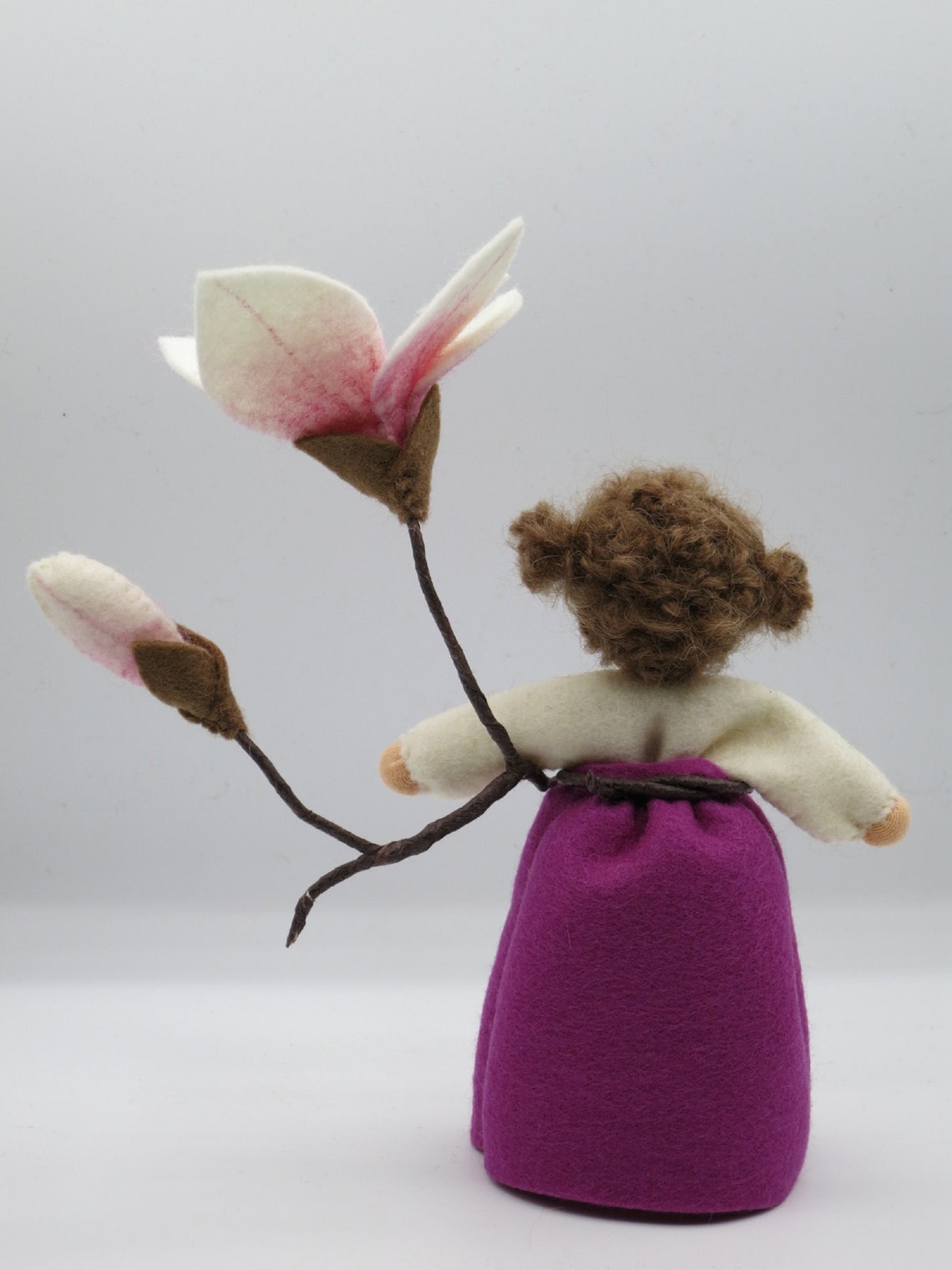 Magnolia Flower Doll Nature Table Waldorf - Etsy