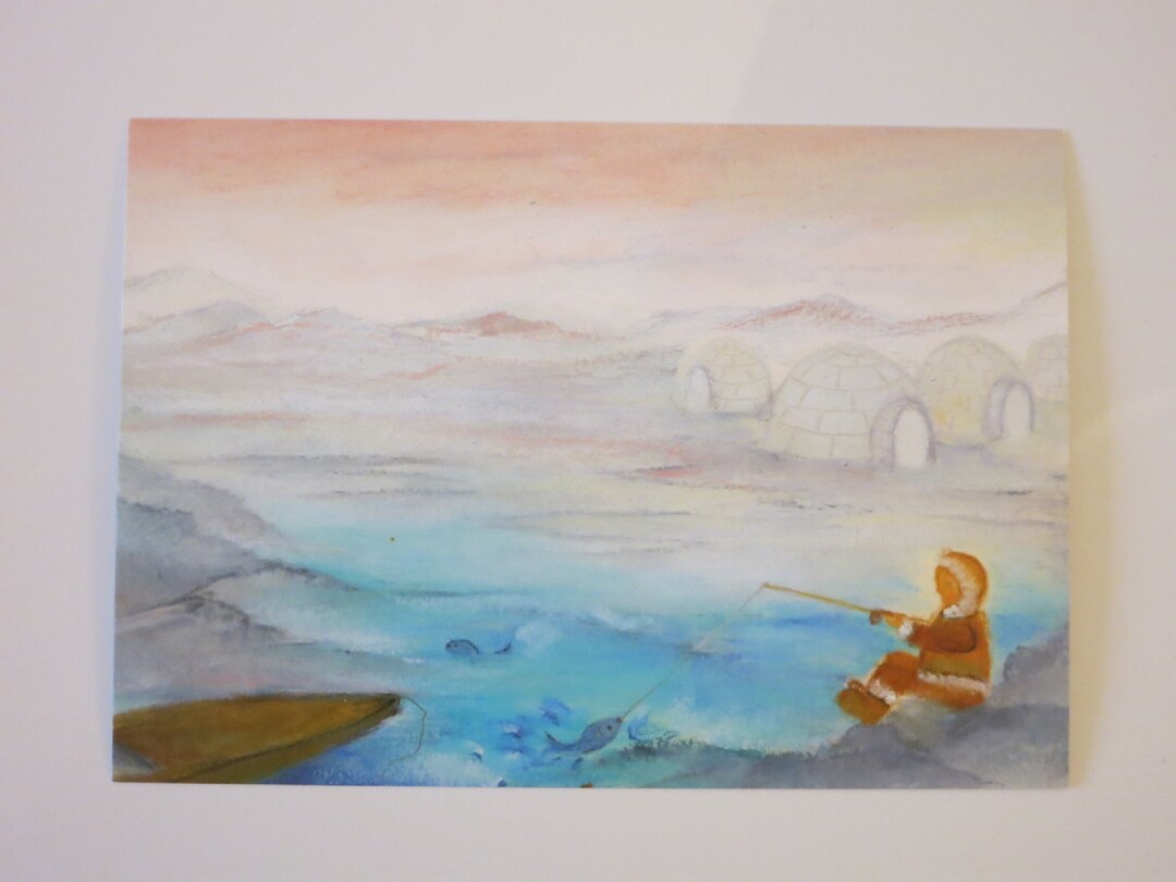 El esquimal Mesa de temporada Postal Waldorf - Etsy España
