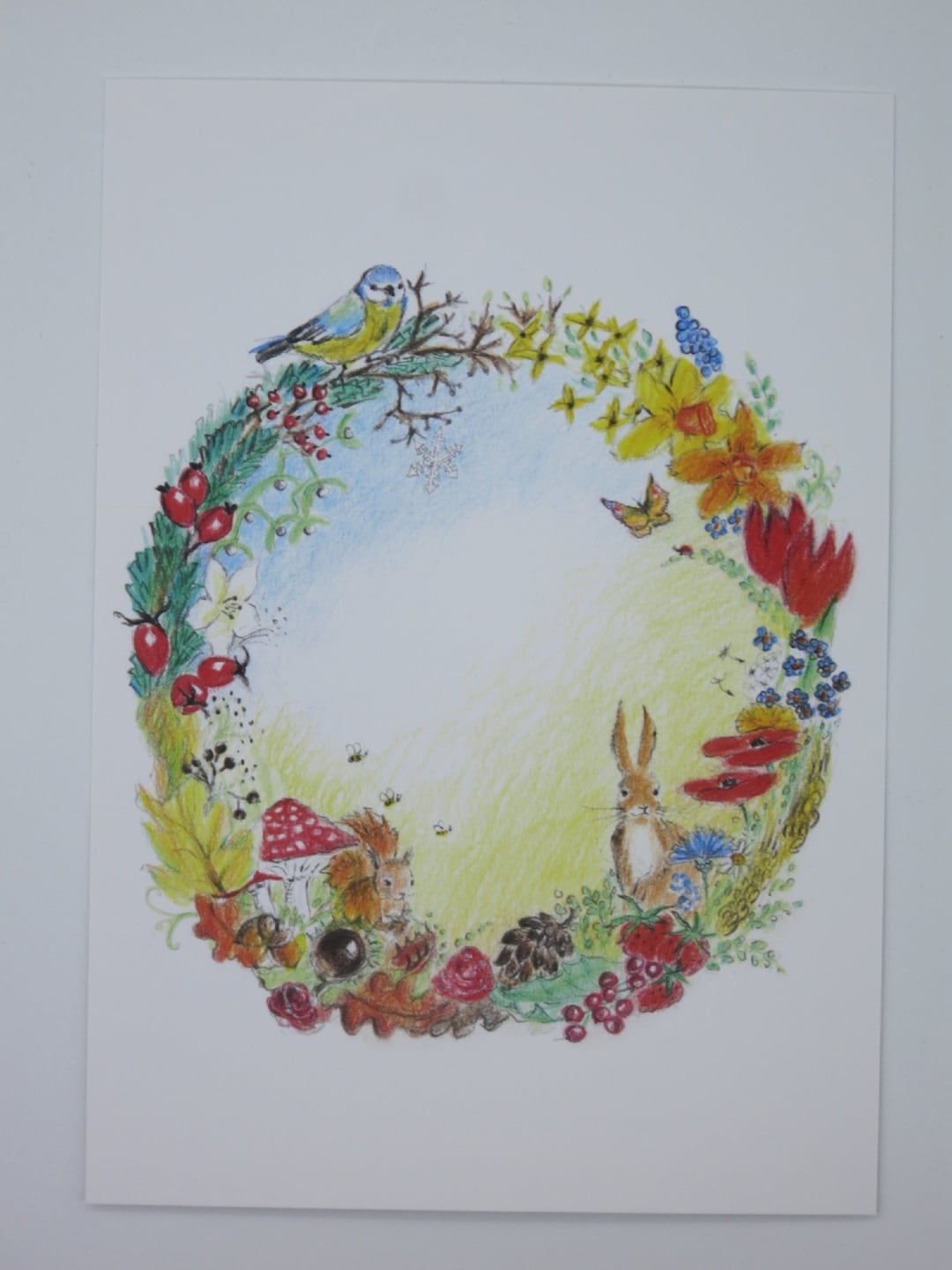 Four Seasons - Postcard - Seasonal Table - Waldorf - Art. No. HEPK14 - Etsy