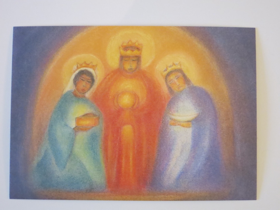 Three Kings Postcard for the Seasonal Table Christmas Advent Waldorf ...