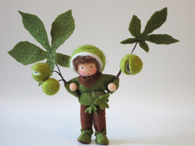 Chestnutboy - Flower Doll - Waldorf Inspired - Nature Table - Etsy