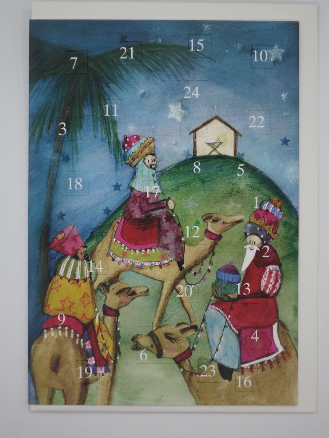 Advent Calendar Card Holy Three Kings Christmas Card With Envelope ...